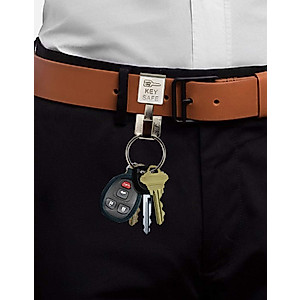 Lucky Line Key Safe Slip-On, 2” Wide Belt Key Ring - Heavy Duty Belt Key Clip, Key Chain
