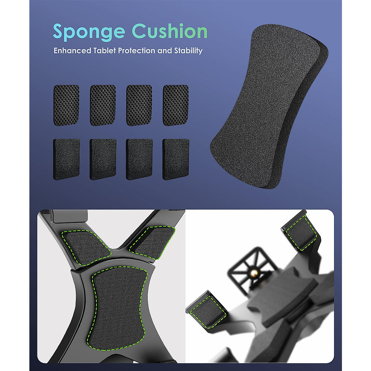 6amLifestyle iPad Tripod Mount Adapter with 360° Rotatable Ball Head, iPad Holder for Tripod, Fits 5” to 7.9” Tablets for Video Recording, Compatible with iPad Mini, Air, Pro 9.7/10.5/11