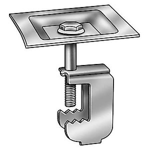 Grating Clip, G-Clip, 1 Bar H, PK25