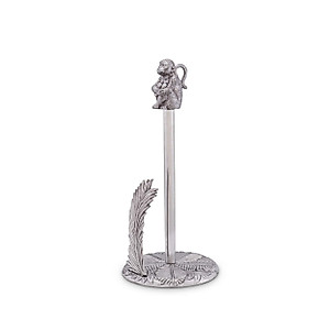 Arthur Court Aluminum Monkey Countertop Paper Towel Holder Standing 15 inch Standing Tall