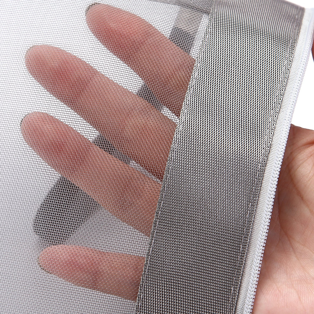 Sea Team 6pcs Multicolored Portable Travel Toiletry Pouch Nylon Mesh Cosmetic Makeup Organizer Bag with Zipper (ST-CB0616)