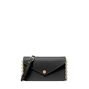 MICHAEL KORS Small Logo Envelope Crossbody Bag (Black)