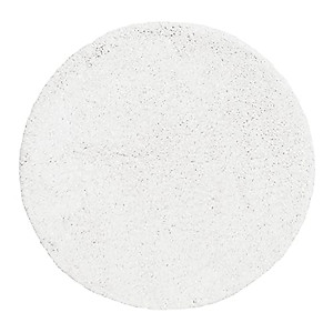 nuLOOM Marleen Contemporary Shag Area Rug, 6' Round, White