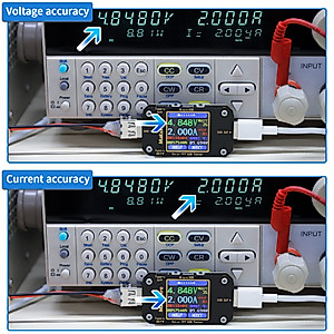 MakerHawk USB Multimeter USB Voltmeter Ammeter Load Tester USB Voltage Current PD Battery Power Capacity Charger Type C Meter Tester LCD Display Cable Resistance QC2.0/3.0/4.0 N10 1.44 Inch Screen
