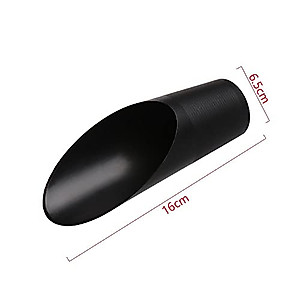 Bonsai Soil Scoops,Plastic Garden Soil Scoops,Colorful Gardening Tools Potting Scoopers Bucket Shovel for Flower Planting,Bonsai,Potting(Black)