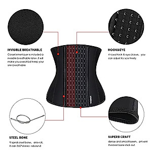 KIMIKAL Women Waist Trainer Corset Belt: Under Clothes Sport Tummy Control Long Torso Shapewear