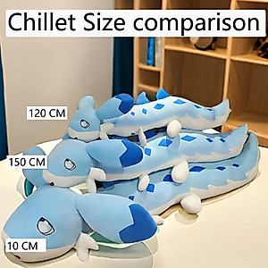 MOTTLEDI Weighted Giant Chillet Stuffed Animal, Pal-World Plush Toys, Cute Chillet Cuddle Pillow Dolls, Large Stuffed Animals 4FT, Stuffed Animals for Girls (Chillet 47 Inch)