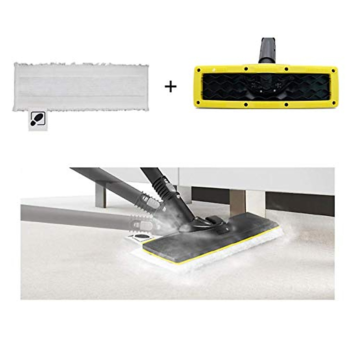 OYSTERBOY 6 Pcs Replacement Accessories Compitable for Karcher Steam Cleaner Durable Microfiber Mop Cloth Pad Refill for Karcher EasyFix SC 2, SC 3, SC 4, SC 5 Floor Nozzle