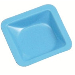 Heathrow Scientific HS1421A Standard Weighing Boat, Polystyrene, Small, 46 mm L x 46 mm W x 8 mm D, Blue (Pack of 500)