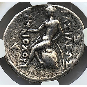 GR 281-261 BC Ancient Seleucid Empire under Antiochus I Authenticated Silver Coin Tetradrachm Choice Fine NGC