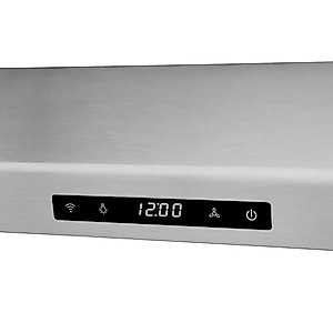 COSMO COS-KS6U30 30 in. Haven Collection 500 CFM Ducted Under Cabinet Range Hood, Touch Controls, LED Lights, Stainless Steel, 30 inch