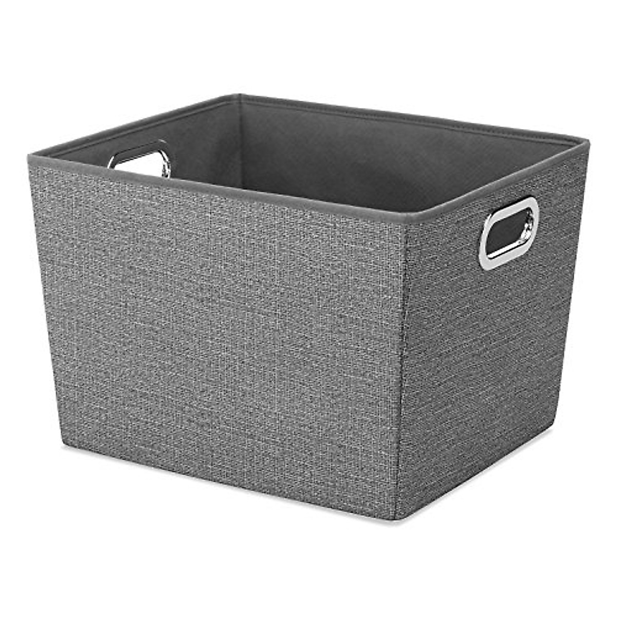 Whitmor Tote - 13 L x 15 W x 10 H inches - Crosshatch Gray