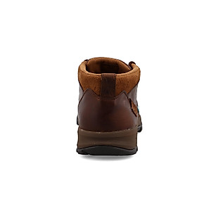 Twisted X Men's 4" Hiker Boot, Moc Toe, Dark Brown, 12 M