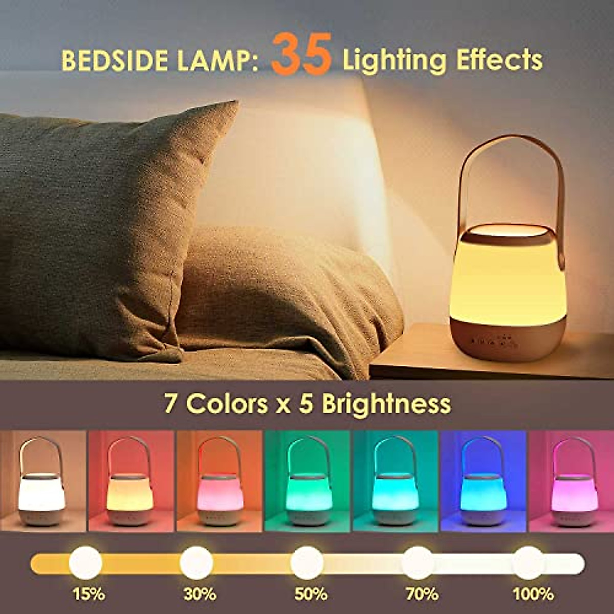 One Fire Night Light for Kids+Sound Machine Baby Night Light, 35 Lighting Modes & Dimmable Kids Night Lights for Bedroom, Portable & Rechargeable Battery Night Light for Kids,Remote+Timer Nursery Lamp