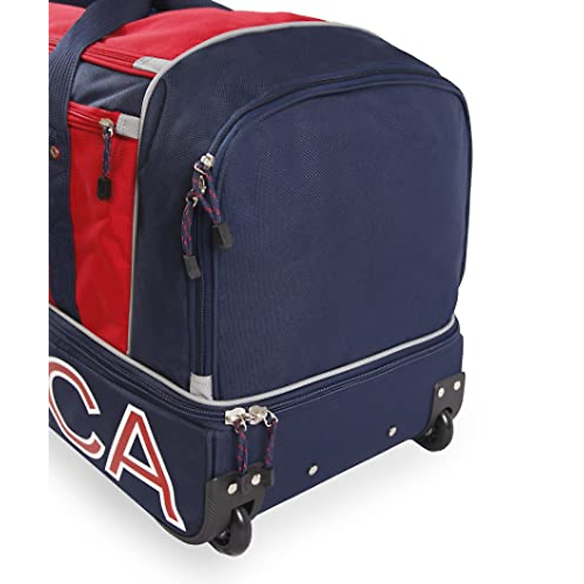 NAUTICA Submariner 30" Rolling Duffel, RED/Navy