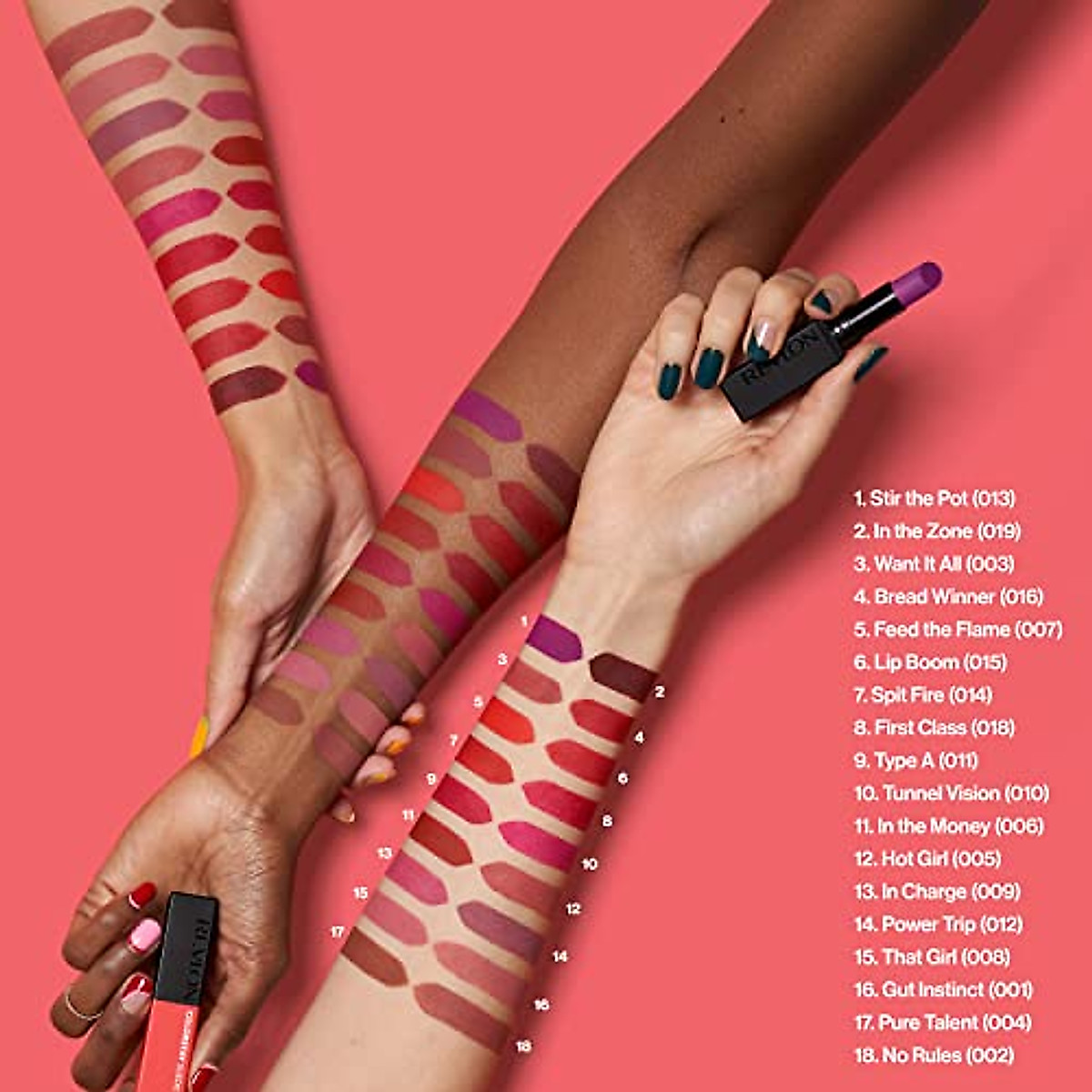 REVLON Lipstick, ColorStay Suede Ink, Built-in Primer, Infused with Vitamin E, Waterproof, Smudge-proof, Matte Color, 015 Lip Boom, 0.09 oz.