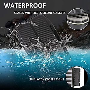 Maxcatch Waterproof Fly Box For Fly Fishing Streamer Flies Swing Leaf Center