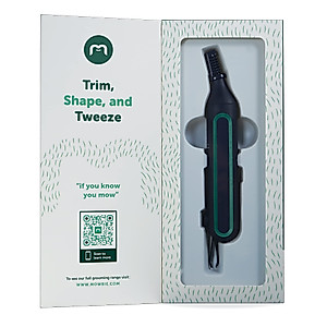 MOWBIE Detail Trimmer, Male Hair Removal, Clippers, Waterproof, Black