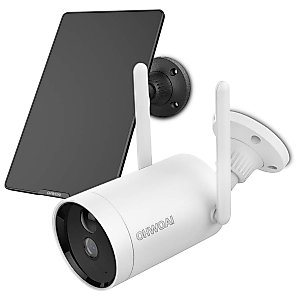 《 Two-Way Audio & Truly Wireles》 Outdoor Solar Powered Rechargeable Battery Camera, Surveillance WiFi Camera with Solar Panel, Security Home IP Camera, PIR Motion Detection, Waterproof, Night Vision