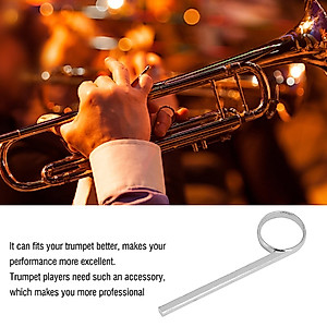 Trumpet Valve, Standard Accessory Alloy Slide Replacement for Trumpets Cornets Silver or Brass Instrument Repair Parts Trumpet Finger Ring