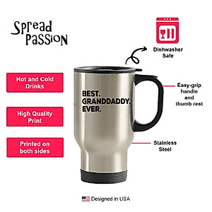 SpreadPassion Granddaddy Travel Mug - Best Granddaddy Ever - Granddaddy Gifts