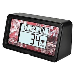 Runleader Digital 9999 Days Events Timer,Countdown Tracking,Stopwatch Record,Calendar&Clock Display,Data Resettable for Vocation Retirement Meeting Anniversary Graduation Wedding Premiere.