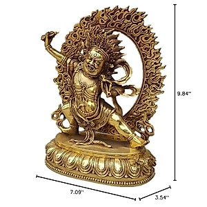 DSQK Garden Statue Supplies and Ornaments Vajra Buddha Statues Buddha Statues Tibet Tibetan Buddhism Brass Arts and Crafts Home Decoration