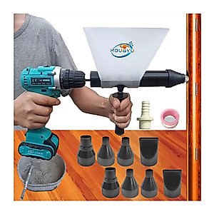 Electric Mortar Grout Gun Portable Pointing Grouting Caulking Sprayer with 5 Nozzles (Without Electric Drill)