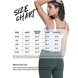 POSHDIVAH Women Sports Bra Longline Padded Tank Top Naked Feeling Workout Fitness Running Yoga Tops Black Medium