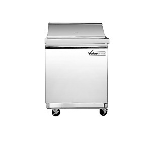 Value Series Commercial Refrigerator with Sandwich/Salad Prep Table, One Door, 29" W, 8 Pan Capacity (69K-939)