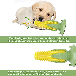 Corn Shape Dog Chew Toy, Corn Cob Dog Toy Aggressive Chewers Puppy Teeth Chew Corn Stick Toy for Small Meduium