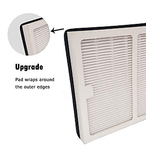 HEPA Filters B Compatible with Idylis AC-2125, AC-2126, IAP-10-125, IAPC-40-140, IAP-10-150, IAP-10-050 Air Purifiers, Model #IAF-H-100B, 2 HEPA Filters & 4 Carbon Pre-filters