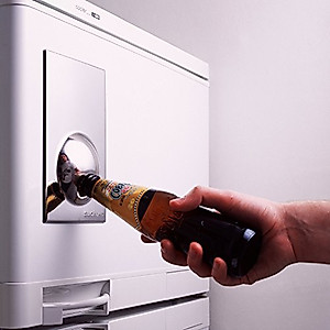 SUCK UK Bottle Opener Fridge Magnet - Chrome