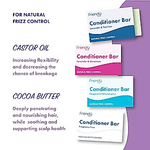 FRIENDLY SOAP Lavender Geranium Conditioner Bar, 95 GR