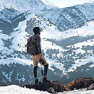 Zavothy 35L Hiking Backpack Men Small Camping Backpack for Women Waterproof Hiking Daypacks Lightweight Travel Backpack Carry On Black