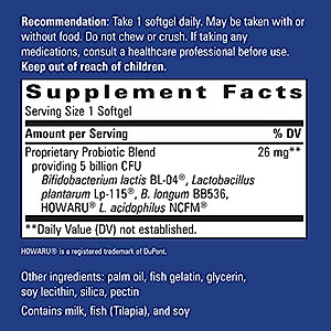 Nature's Way Probiotic Pearls Elite, 5 Billion Live Cultures, 30 Softgels