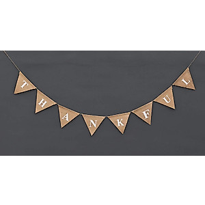 Thankful Banner Ornate Give Thanks Banner Rustic Chic Party Décor Engagement Wedding Bridal Shower Décor-Holiday Bunting-Home and Outdoor Banner-Elegant Grateful Banner