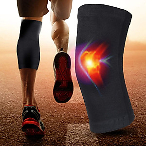 Sports Knee Pads, Outdoor Sports Nylon Knitted Knee Pads Breathable Knee Pads for Training Running Riding Basketball