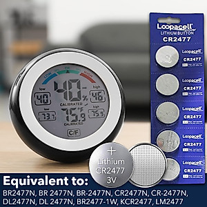 LOOPACELL CR2477 3V Lithium Cell - Replacement for Panasonic CR2477 3V Lithium Cell Battery (Pack of 5)