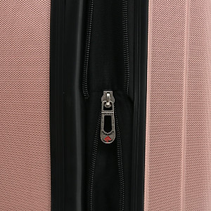 Travelers Club Midtown Hardside 4-Piece Luggage Travel Set, Rose Gold