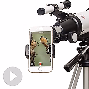 Gskyer Telescope, 70mm Aperture 400mm AZ Mount Astronomical Refracting Telescope for Kids Beginners - Travel Telescope with Carry Bag, Phone Adapter and Wireless Remote