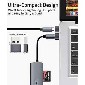 Syntech USB C Female to USB Male Adapter Pack of 3 [Travel Must Haves, Aluminum] USB C to USB Adapter, Type C Charger Cable Power Converter Compatible with iPhone 15 Apple Watch AirPods CarPlay, etc.