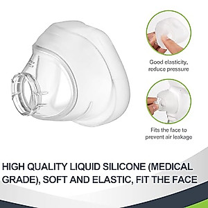 Cushion and Short Hose for Air_fit N20 Medium, Frame is Needed for Connect (NOT INCLUDED), N20 Nasal Cushion with Tube Supplies, Soft and Full Air Seal, MEDICOLOR Supplied