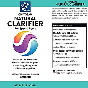 Chitosan Natural Hot Tub Spa & Pool Clarifier - Double Concentrated (2)