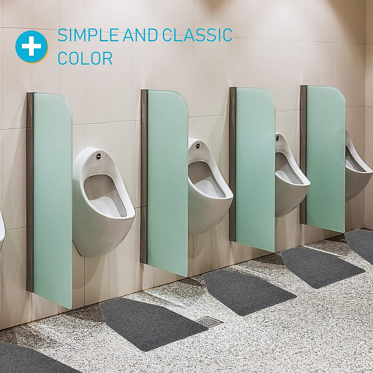 Nuanchu Nonslip Urinal Mats Urinal Floor Mats Water Absorption Urinal Mat Bathroom Urinal Floor Pads for Men's Bathroom Restroom (6, Gray)