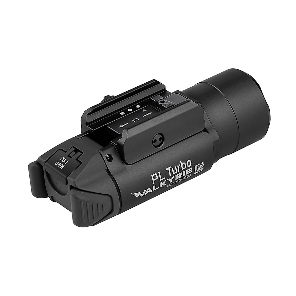 OLIGHT PL Turbo Weaponlight, 800-Lumen 515 Meters Long-Range Tactical Flashlight, 66,300 High Candela Compact Rail-Mounted light with Strobe Function and Rail Locating Keys, Fits Picatinny and GL Rail