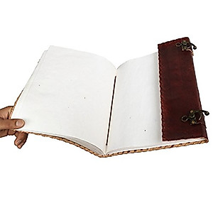 Leather Journal Book Seven Chakra Medieval Stone Embossed Handmade Book of Shadows Notebook Office Diary College Book Poetry Book Sketch Book 10 x 13 Inches