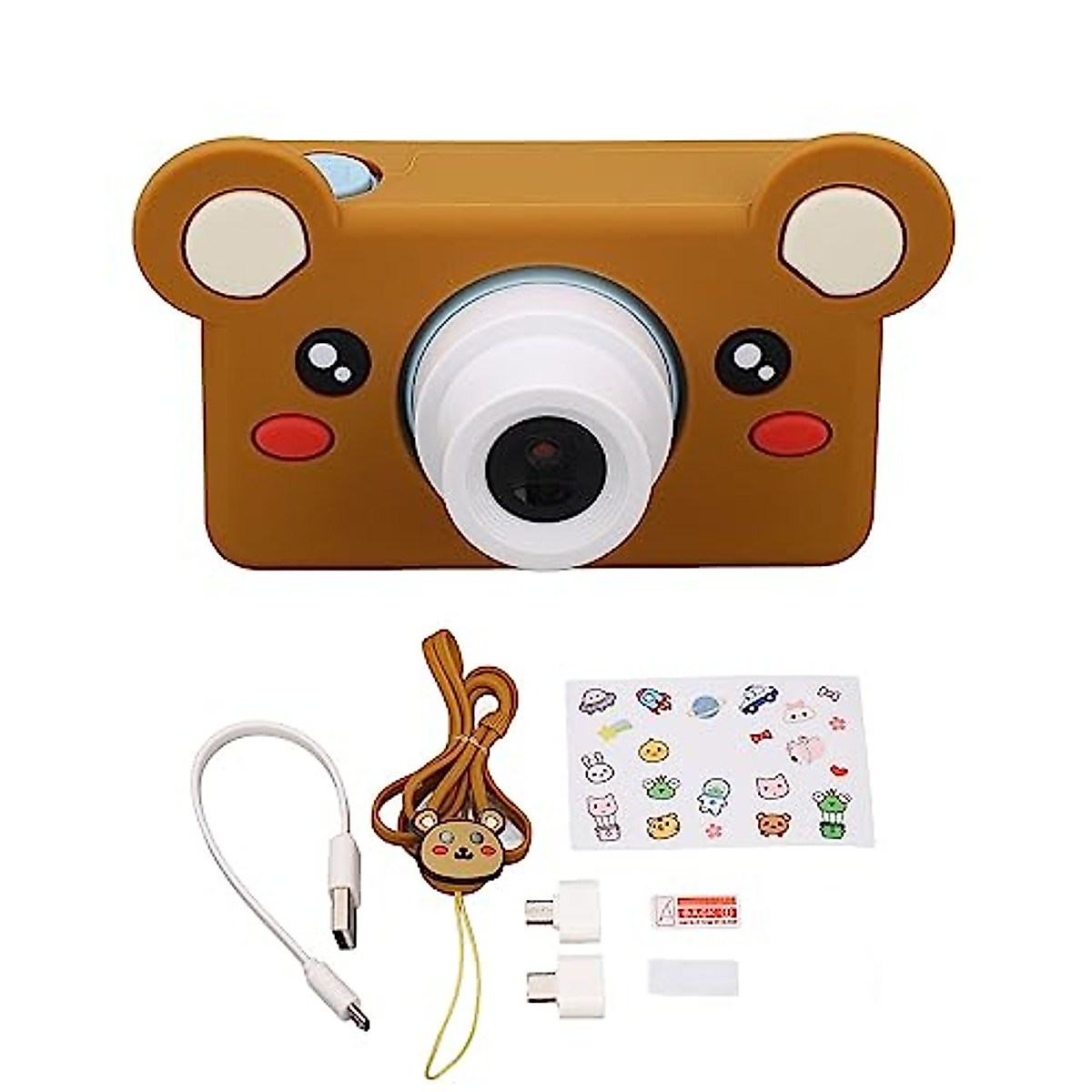 2in Kids Camera, Children Mini Selfie Camera, 32MP HD 1080P Auto Focus Portable Digital Small Camera, with IPS Eye Protection Screen, Moe Baby Birthday Gift