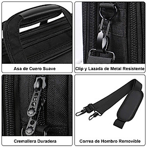 17 Inch Laptop Bag, Large Business Briefcase for Men Women, Taygeer Travel Laptop Case Shoulder Bag, Waterproof Expandable Computer Messenger Bag, Durable Carrying Case Fits 17 in Laptop and Notebook