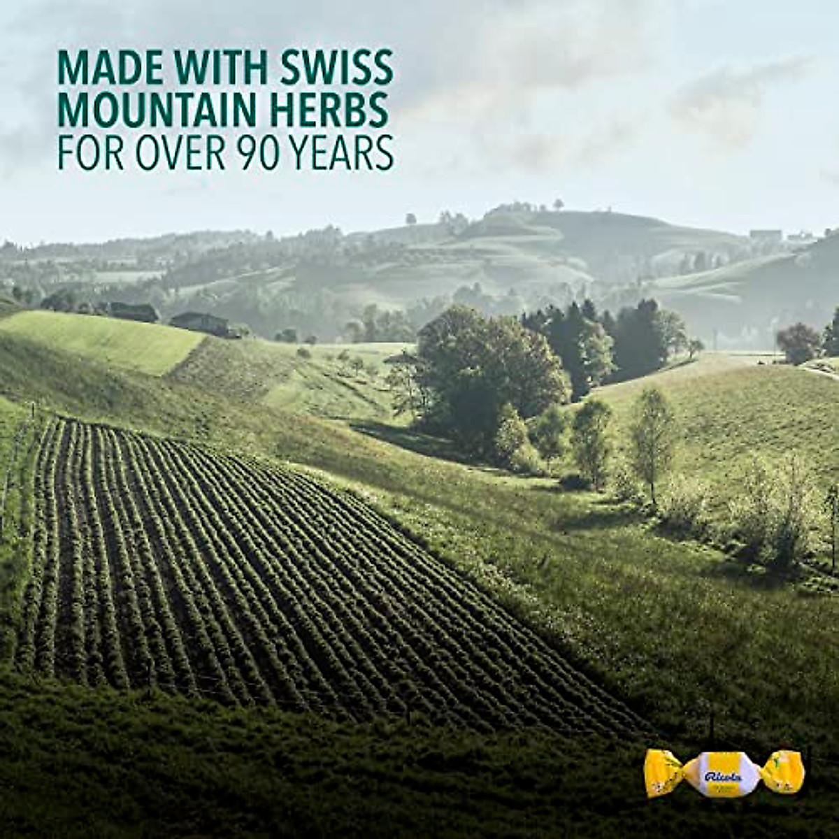 Ricola Sugar Free Original Natural Herb Cough Drops, 19 Count, Cough Suppressant & Throat Relieving Drops with Naturally Sourced Menthol, Pleasing Taste for Coughs & Throat Irritation Symptom Relief